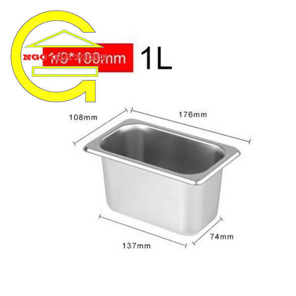 GN TRAY 1/9-100 INOX 201